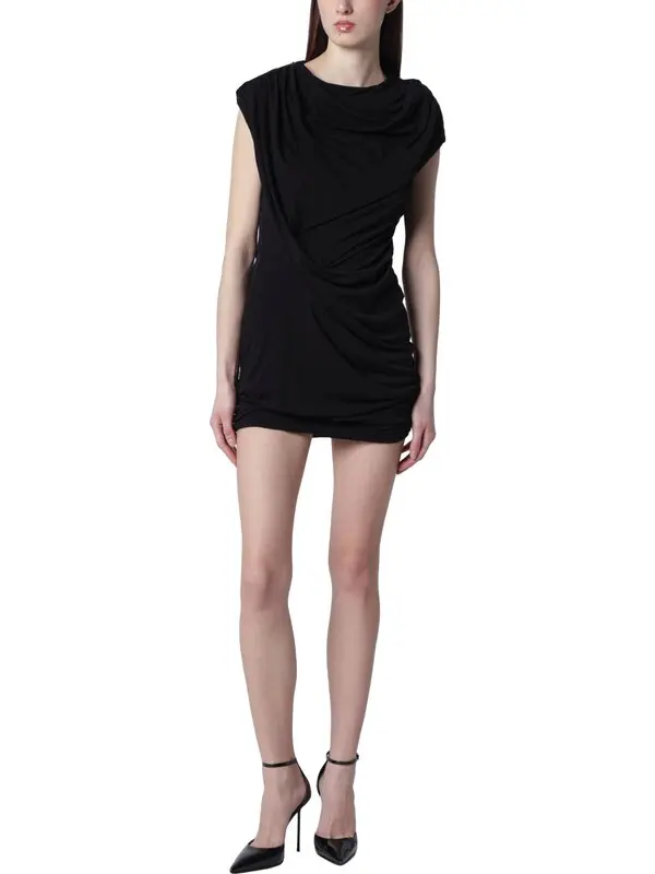 ENTIRE STUDIOS Twist Mini Dress - Black