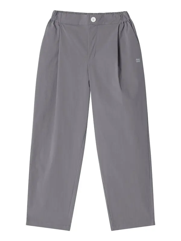 DOUUOD Cotton Blend Trousers - Grey