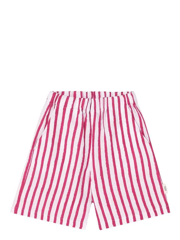 DOUUOD Linen Bermuda Shorts - Red