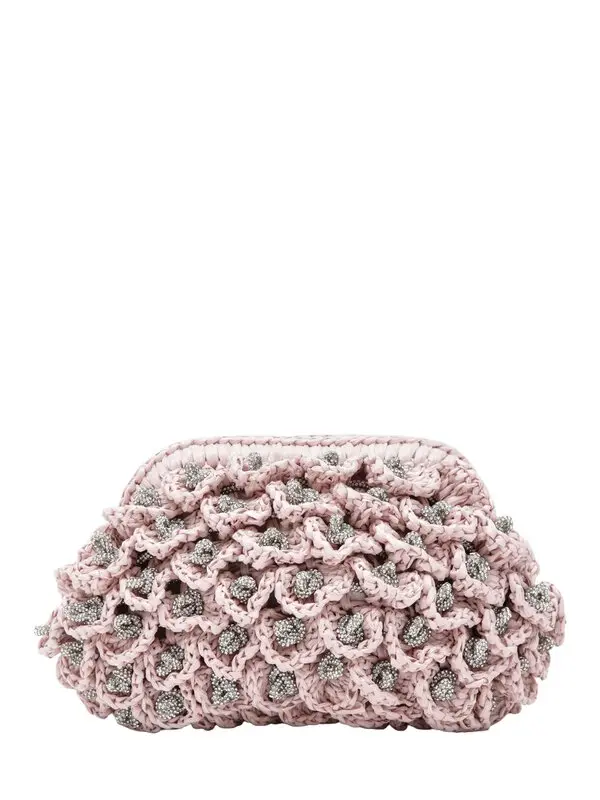 HIBOURAMA Diana Pouch With Crystals - Pink