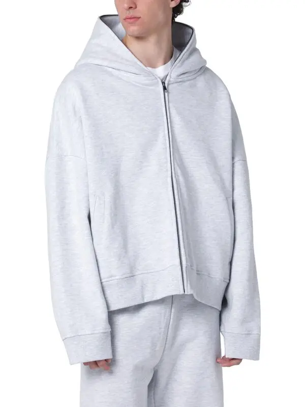 ENTIRE STUDIOS Cotton Zip-up Hoodie - Grey