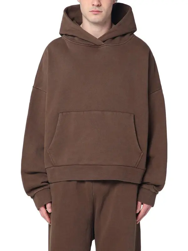 ENTIRE STUDIOS Cotton Oversized Sweatshirt - Brown