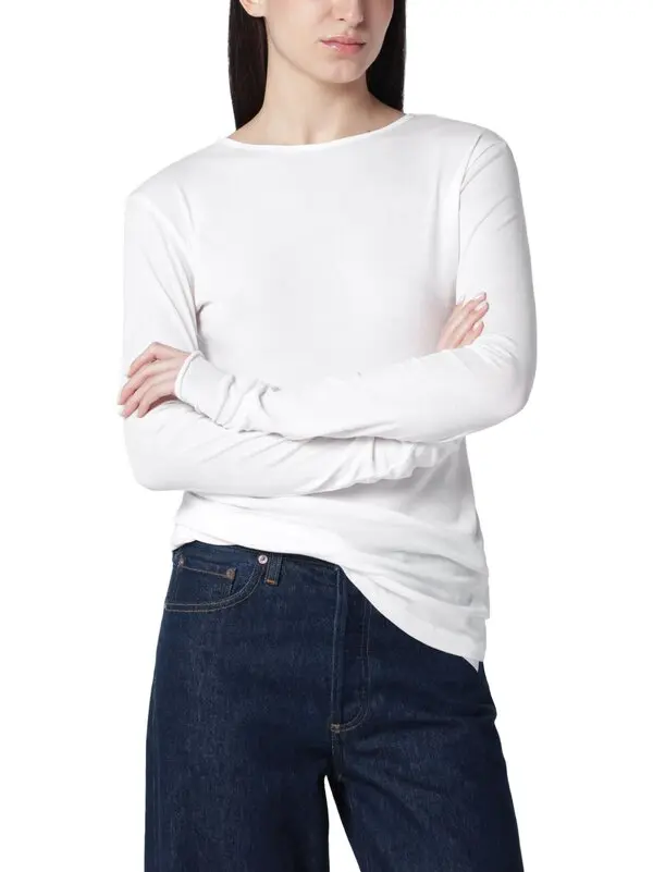 ENTIRE STUDIOS Cotton-blend Crewneck Sweater - White