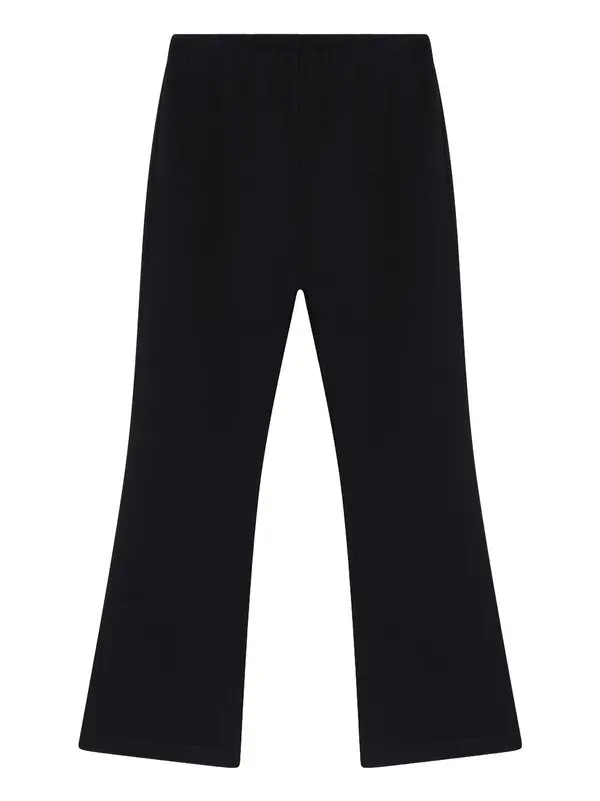 DOUUOD Trousers With Logo Patch - Black