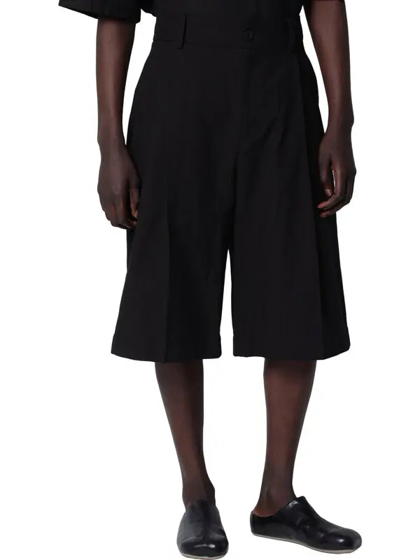 Studio Nicholson Fowld Cotton-blend Shorts - Black