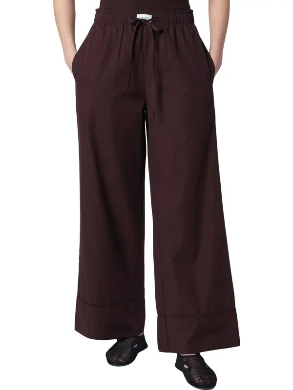 ENTIRE STUDIOS Cotton Pajama Trousers - Brown