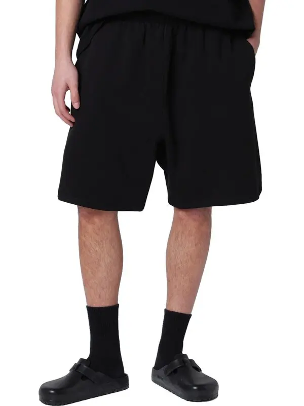 ENTIRE STUDIOS Cotton Scuba Bermuda Shorts - Black