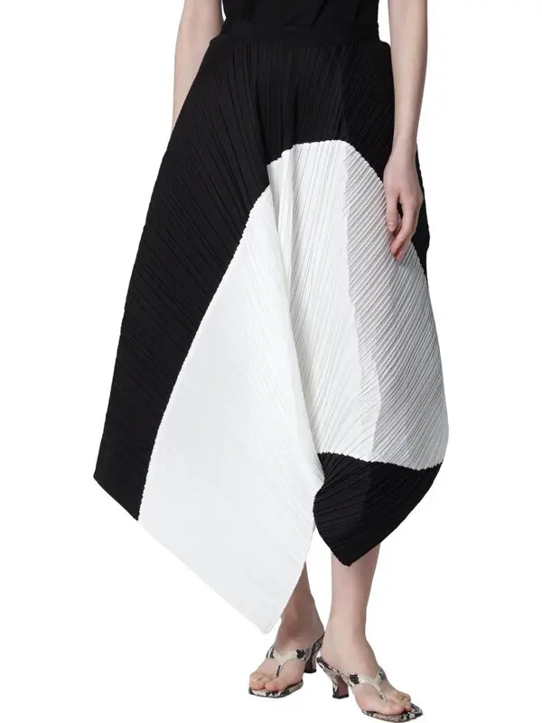 ENTIRE STUDIOS Asymmetric Pleated Skirt - Blue