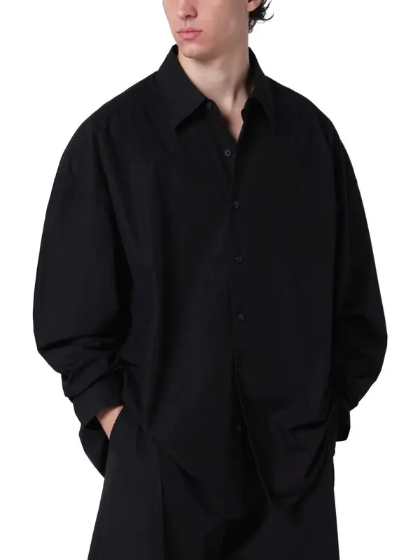 ENTIRE STUDIOS Oversized Long-sleeve Shirt - Black