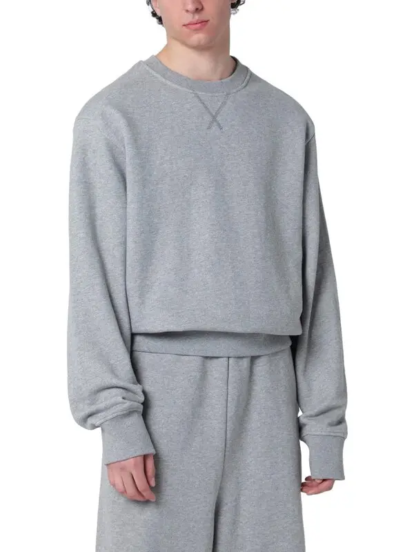 ENTIRE STUDIOS Cotton Crewneck Sweatshirt - Grey