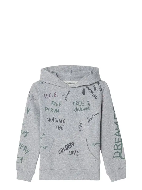 GOLDEN GOOSE Printed Hoodie - Grey