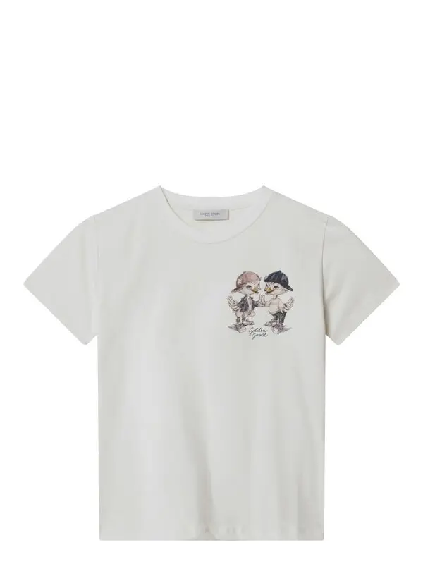 GOLDEN GOOSE Graphic Print T-shirt - White