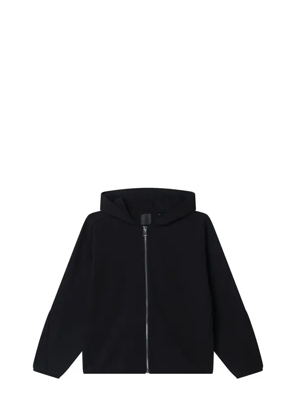 Givenchy Zip-up Hooded Sweatshirt With Logo - Black