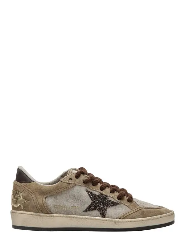 GOLDEN GOOSE Ball-star Suede Sneakers - Beige