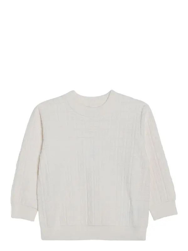 Givenchy Crewneck Jumper With 4g Inlay - White