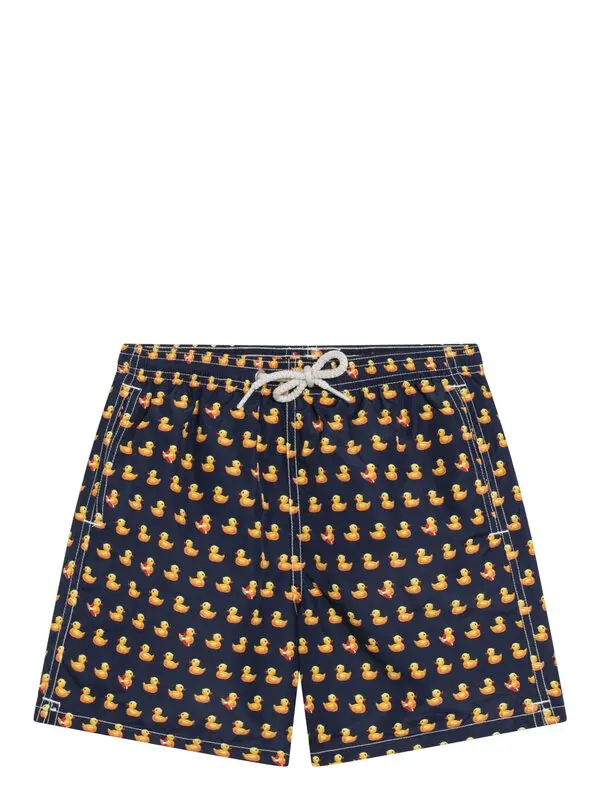 MC2 SAINT BARTH Swim Shorts With Duck Print - Blue