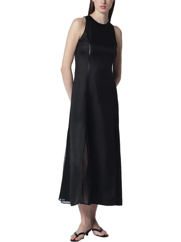 Loulou De Saison Iraka Silk Twill Dress - Black