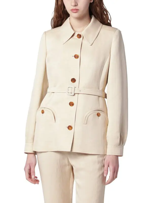 BLAZÉ MILANO Belted Jacket - Pink