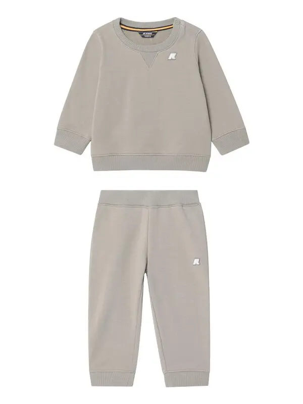 K-WAY Sweatshirt And Trousers Set - Beige