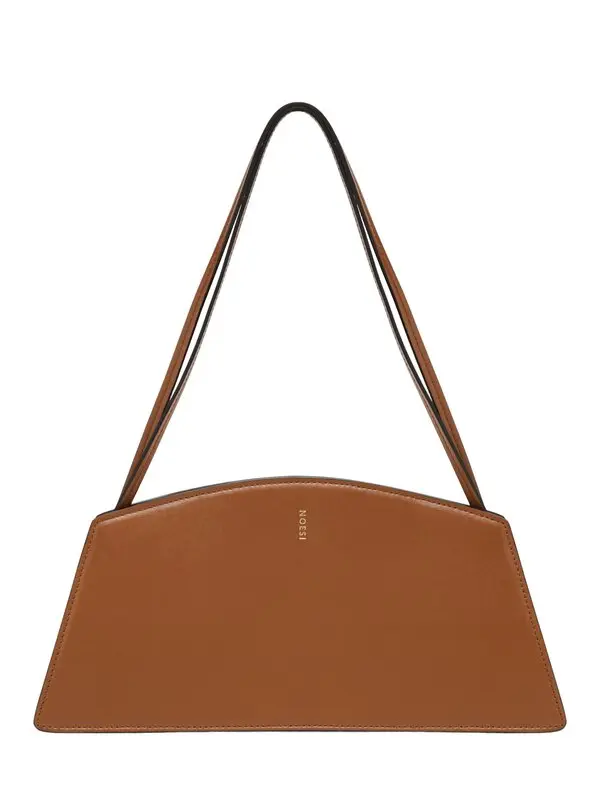NOESI Jade Siena Shoulder Bag In Smooth Leather - Beige