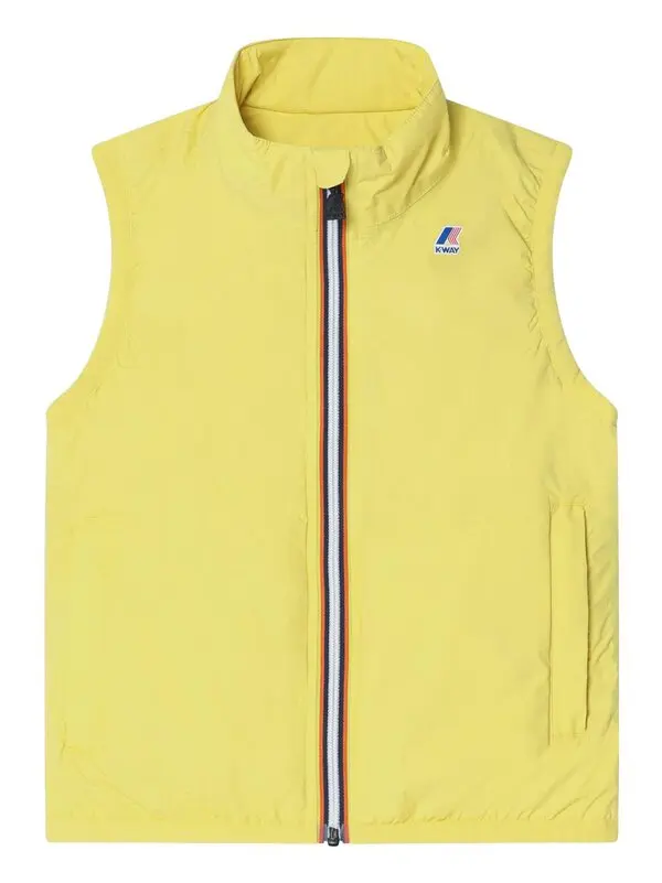 K-WAY Waterproof Nylon Gilet - Yellow