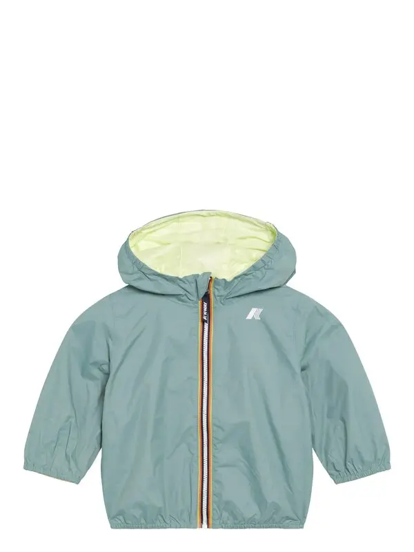 K-WAY Reversible Jacket With Fixed Hood - Green