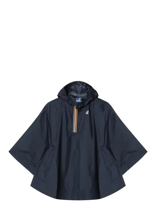 K-WAY Le Vrai 4.0 Morgan Waterproof Poncho - Blue