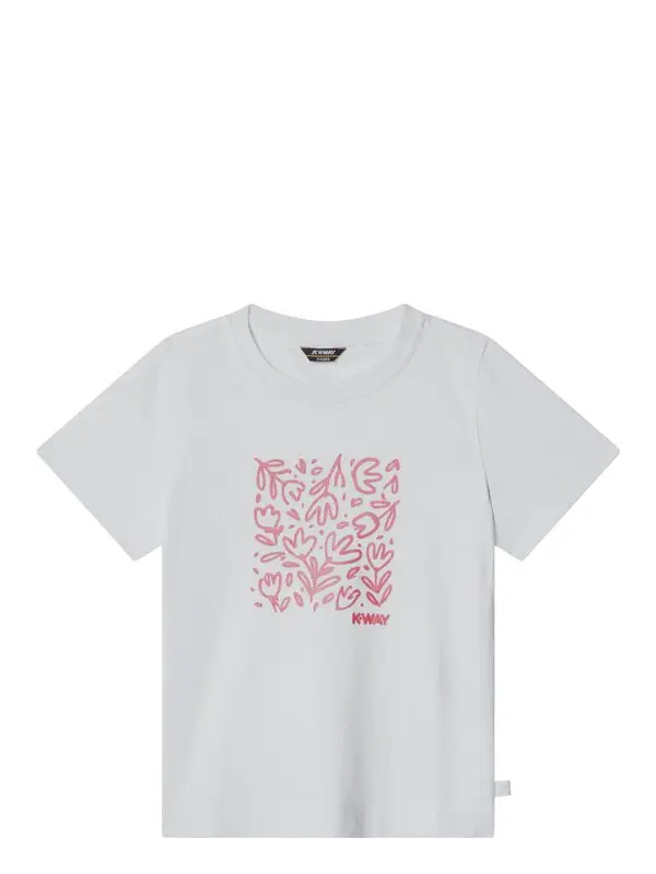 K-WAY Melis Glitter Print T-shirt - White