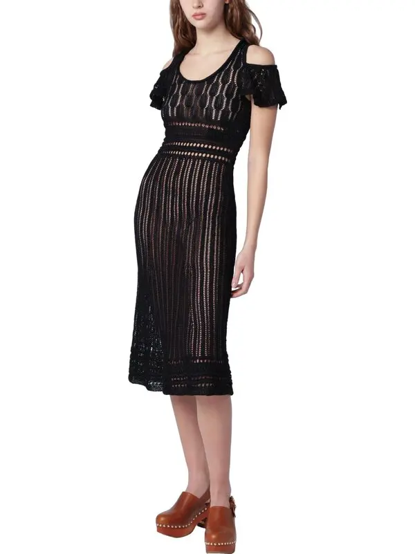 JW Anderson Crochet Dress - Black