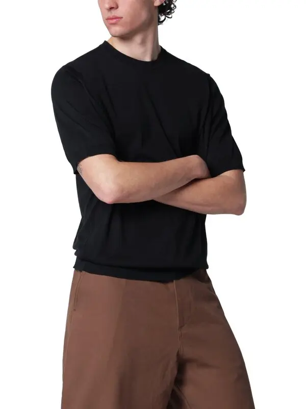 John Smedley Kempton Cotton Sweater - Black