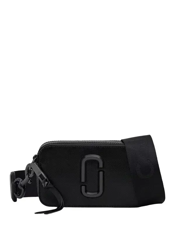 Marc Jacobs Snapshot Leather Shoulder Bag - Black