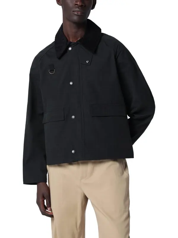 Barbour Spey Jacket In Cotton Blend - Black