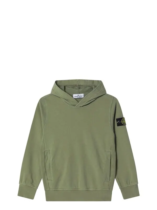 Stone Island Hooded Sweatshirt - Green