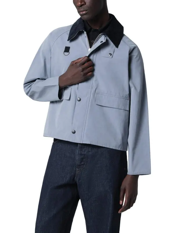 Barbour Spey Jacket In Cotton Blend - Blue