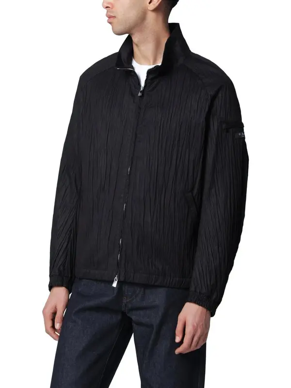 TATRAS Leros Jacket In Wrinkled Cotton Twill - Black