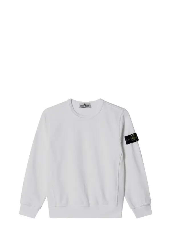 Stone Island Cotton Crewneck Sweatshirt - White