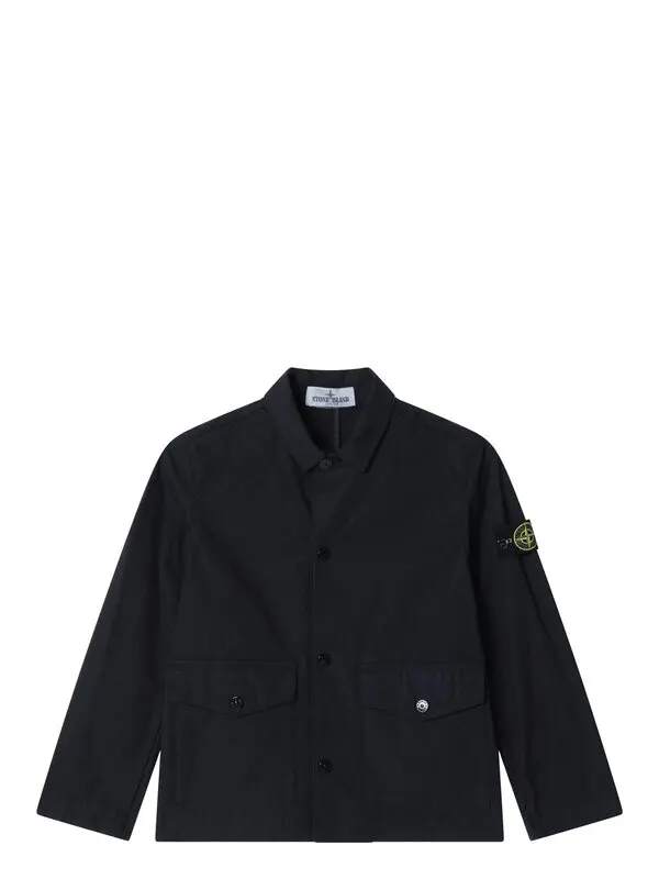 Stone Island Cotton Blend Shirt Jacket - Blue