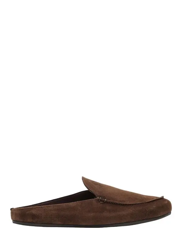 VINNY'S Donnie Suede Mules - Brown