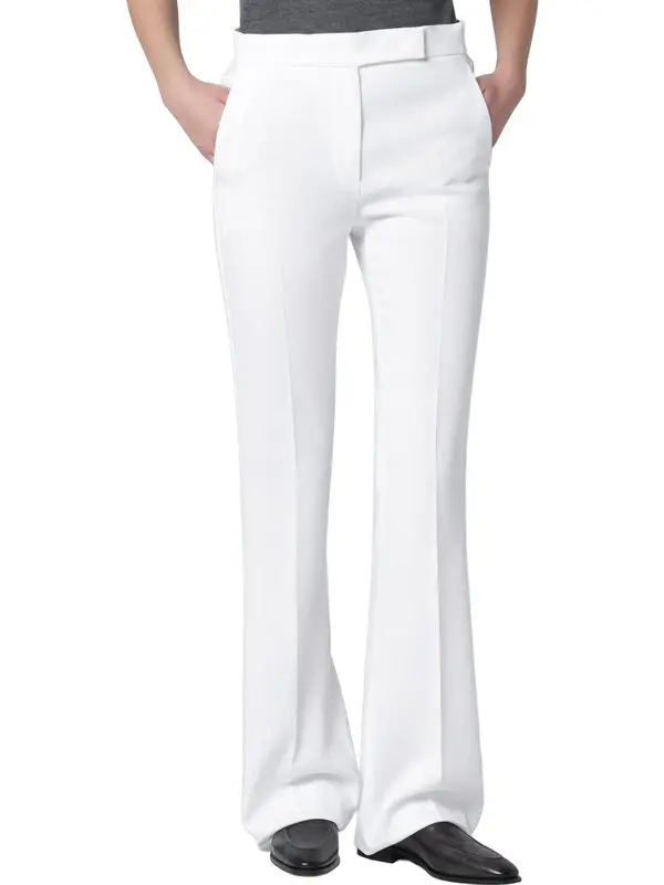 Max Mara Slim Flared Trousers - White