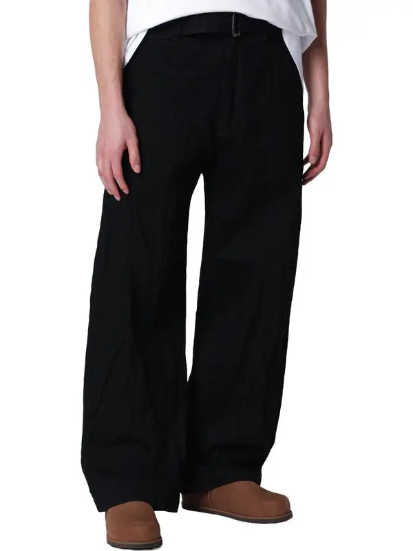 Studio Nicholson Now Mid-rise Wide Leg Jeans - Black