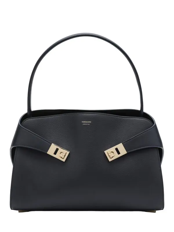 FERRAGAMO Medium Leather Handbag - Blue