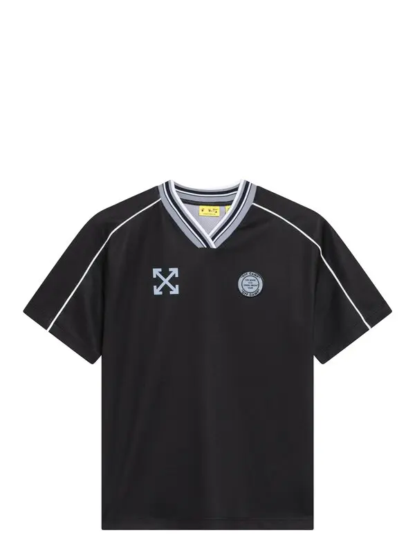 OFF-WHITE™ Football Jersey With Logo Patch - Black