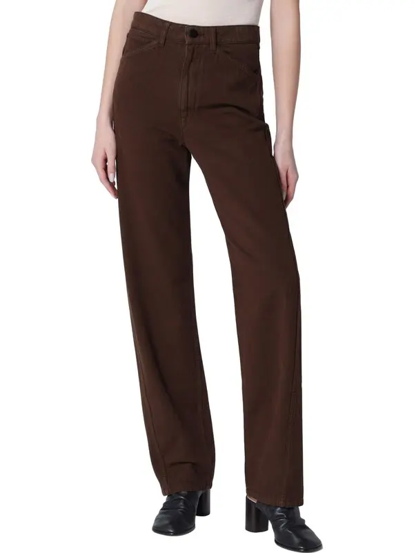 LEMAIRE Twill Trousers - Brown