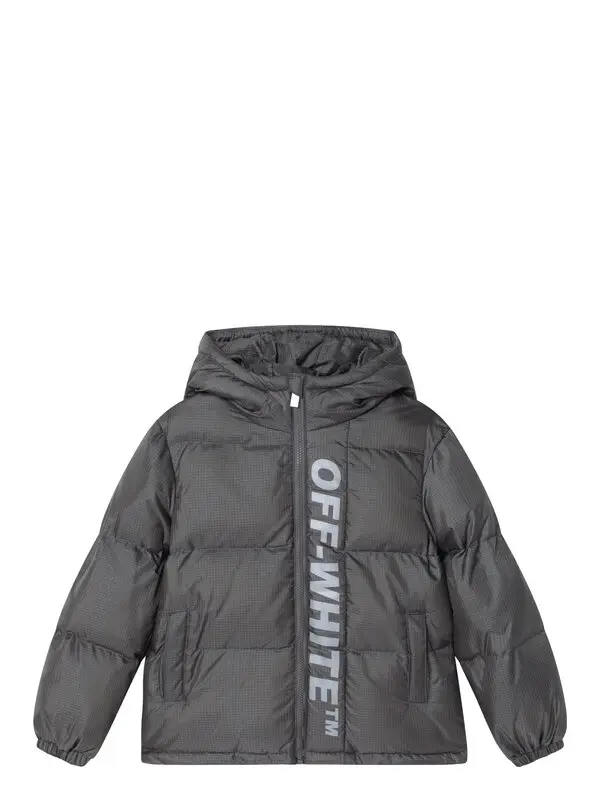 OFF-WHITE™ Ripstop Nylon Puffer Jacket - Grey