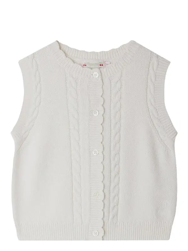 Bonpoint Jobolene Vest - White