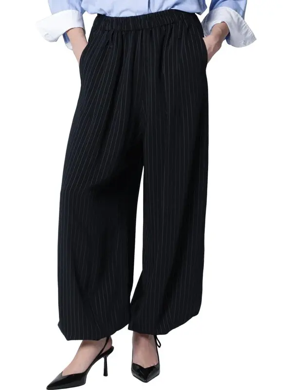 THE FRANKIE SHOP Oakdale Pinstripe Track Pants - Blue