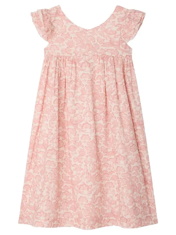 Bonpoint Galantine Voile Floral Dress - Pink
