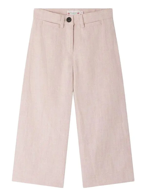 Bonpoint Gersande Wide Leg Trousers - Pink