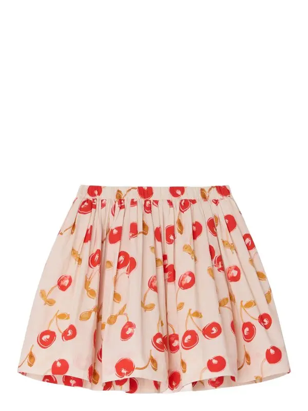 Bonpoint Suzon Cherry Print Skirt - Pink
