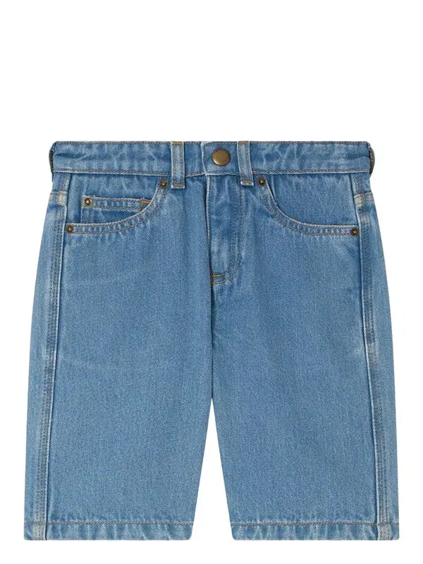 Bonpoint Elvio Denim Bermuda Shorts - Blue